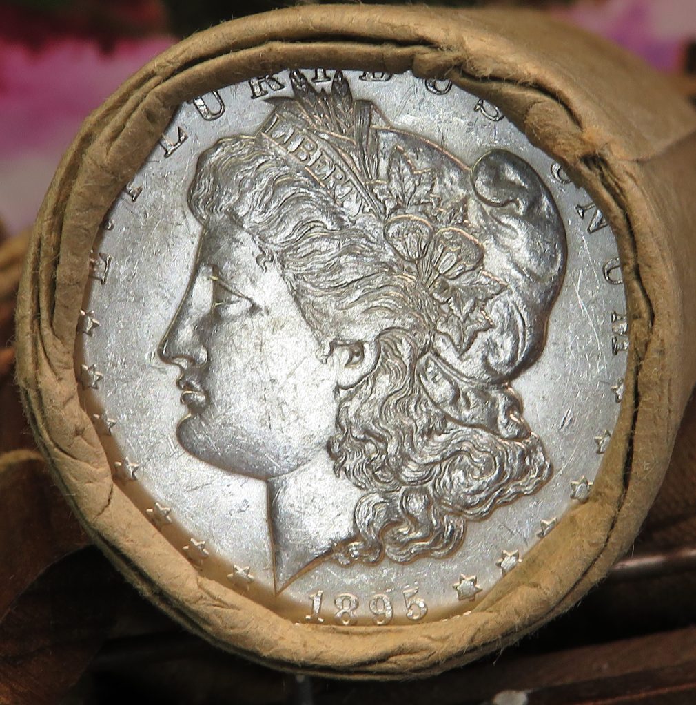 Roll of 20 Silver Morgan Dollars ONE OF THE BEST AROUND 1895 END / TOP ...