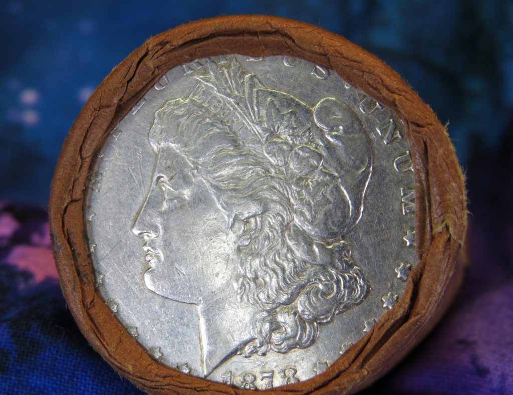 Roll of 20 Morgan Silver Dollars CAMEO DMPL 1890 END / RARE DOUBLE P ...