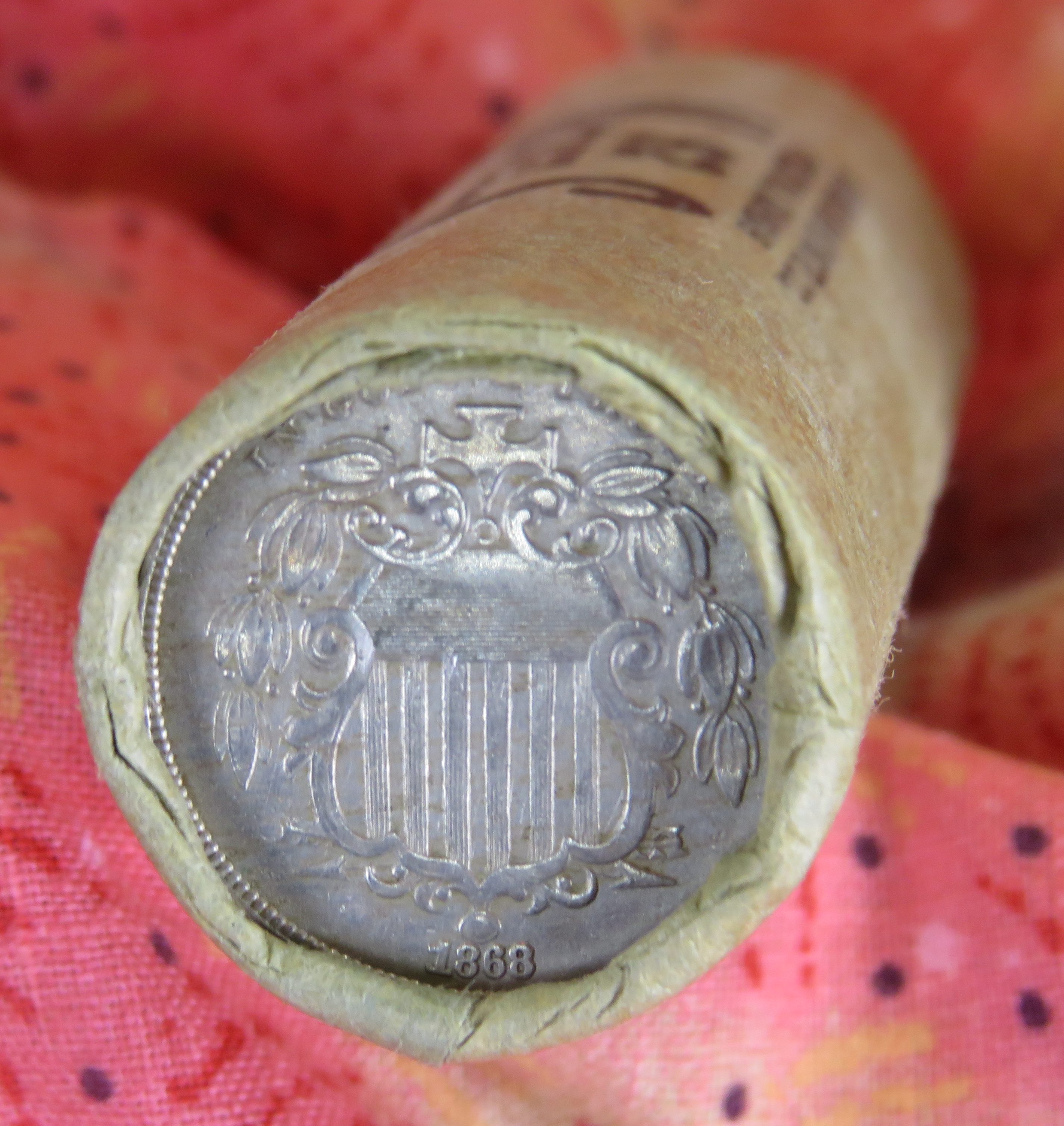 90% Silver $2 NICKEL Roll SHIELD 1868 / BUFFALO 1913 BIN BN21 ...