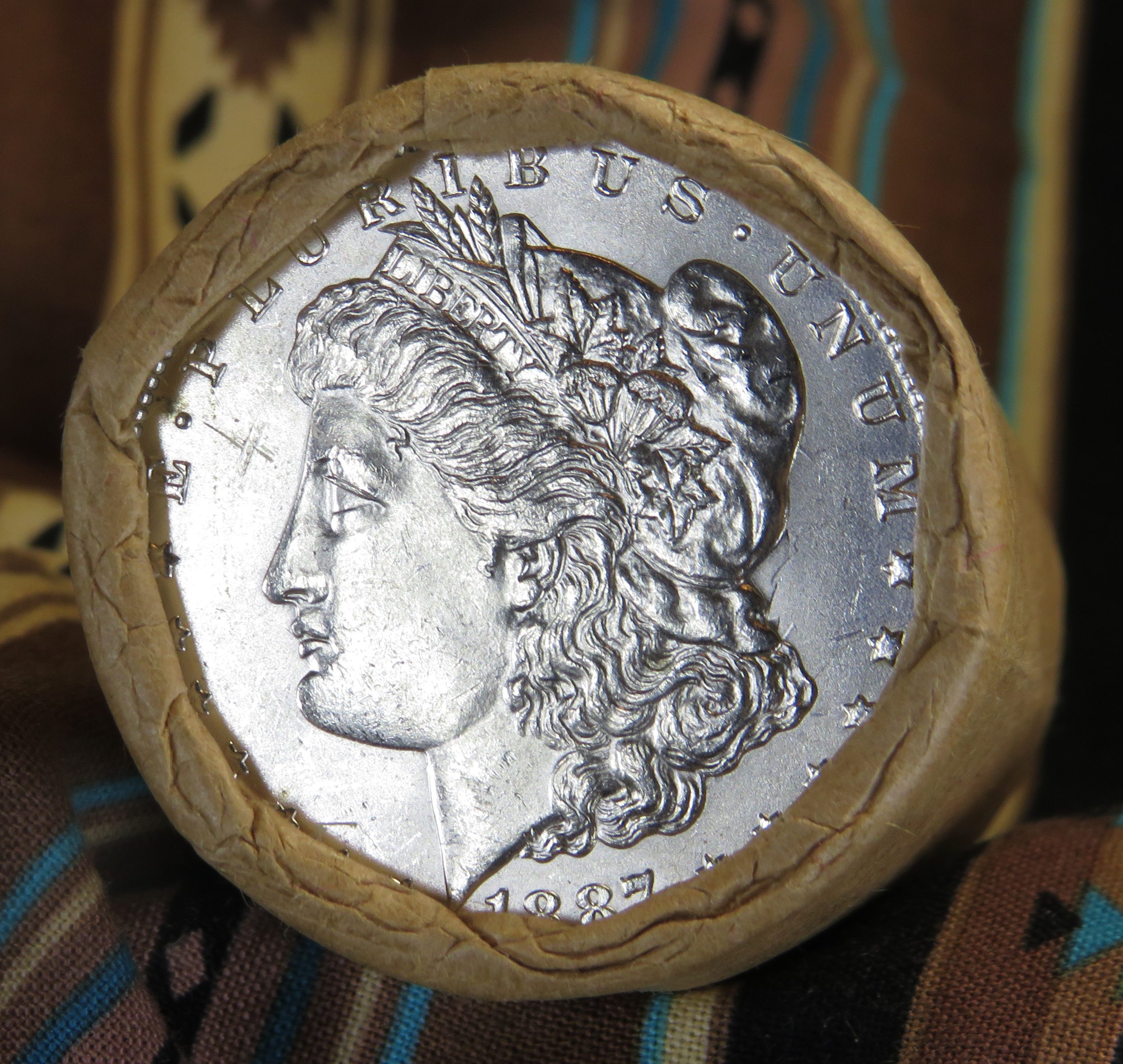 $20 ROLL UNCIRCULATED SILVER MORGAN DOLLARS VAM 12 ALLIGATOR EYE 1887 ...